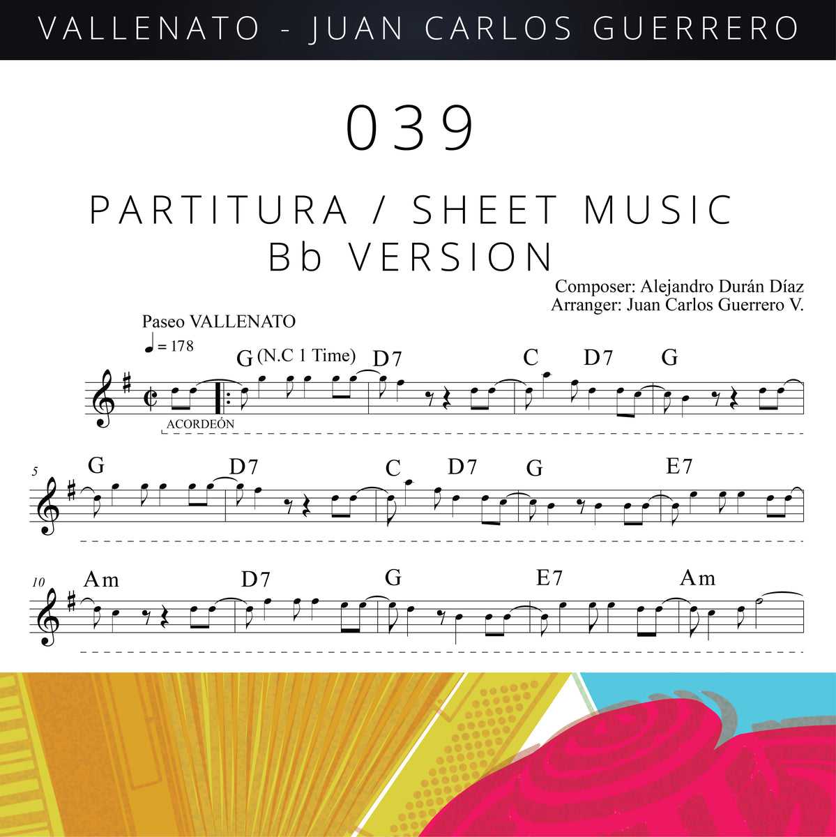 039 - Partitura/Sheet Music – Juan Carlos Guerrero